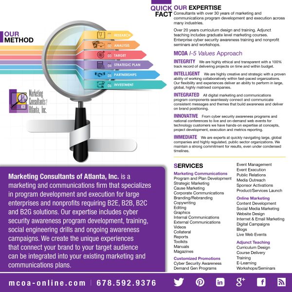 MCOA Factsheet – Marketing Consultants of Atlanta